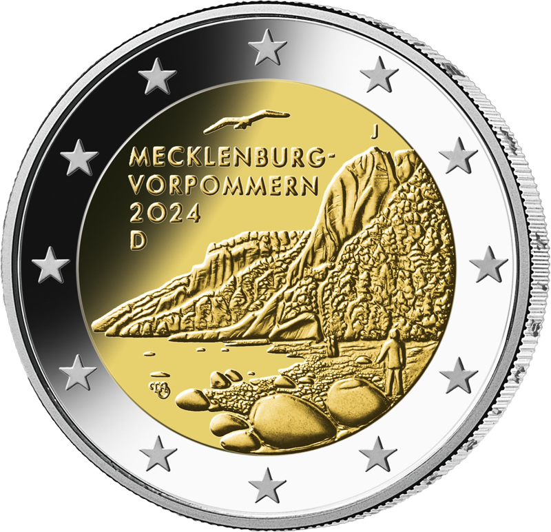 2 Euro BRD Mecklenburg-Vorpommern Königsstuhl 2024