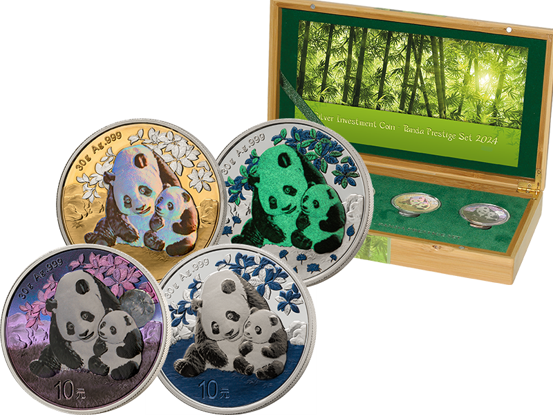 Silver Investment Coin Prestige-Set Panda 2024