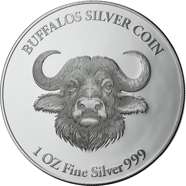 20 Dalasis Gambia Buffalos Silver Coin 2025