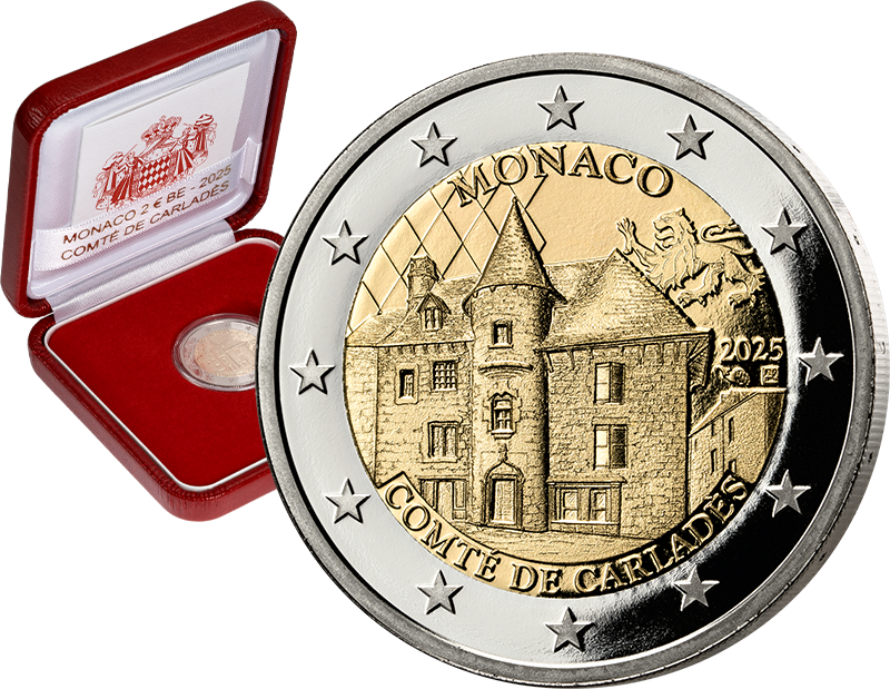2 Euro Monaco Die alten Lehen der Grimaldis - Grafschaft Carladès 2025