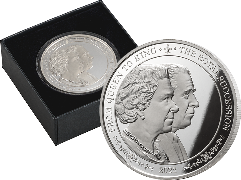 5 Dollars Barbados Doppelporträt from Queen to King 2022