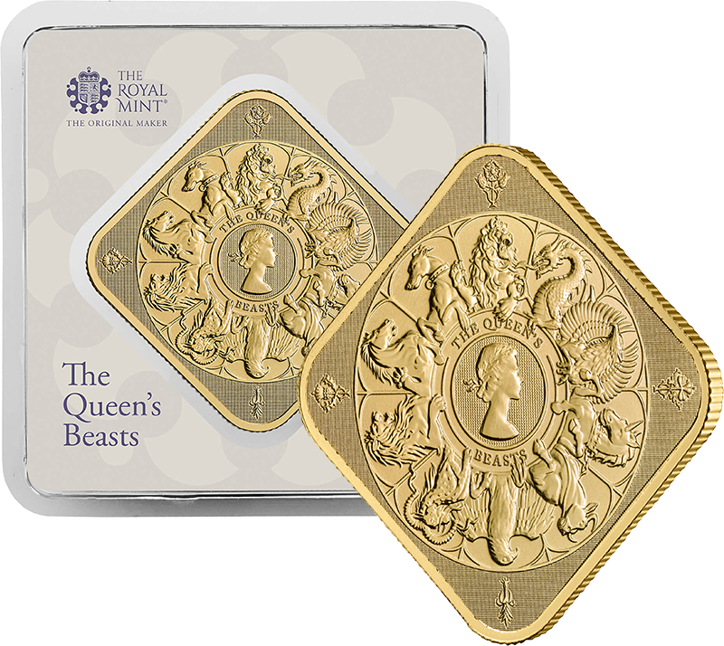 1 Unze Gold Großbritannien The Queen's Beasts