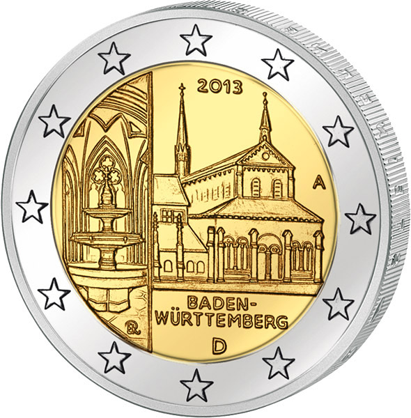 2 Euro BRD Baden-Württemberg Kloster Maulbronn 2013