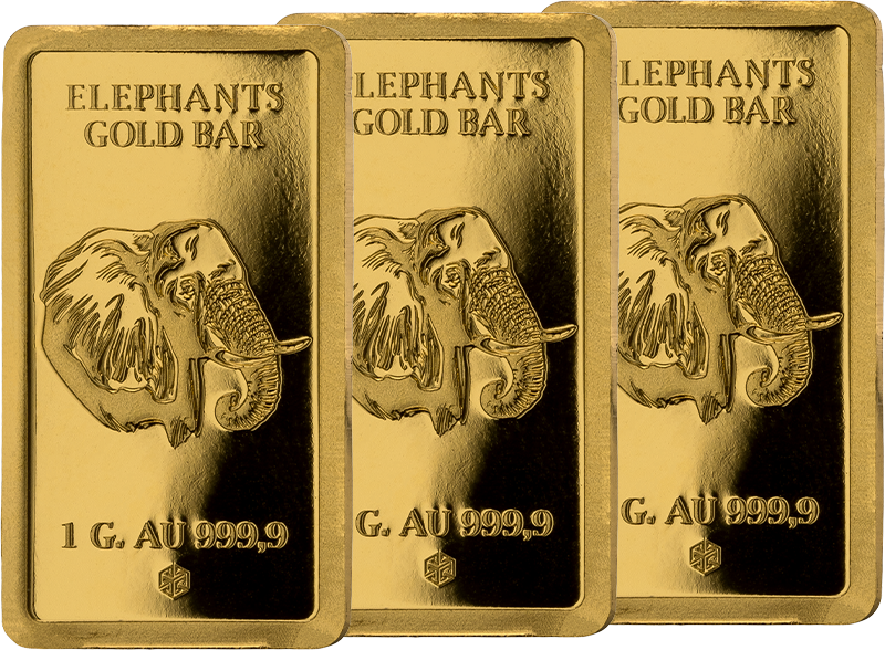 1 Gramm Goldbarren Gambia Elephants Gold Bar 2025 | 1219912
