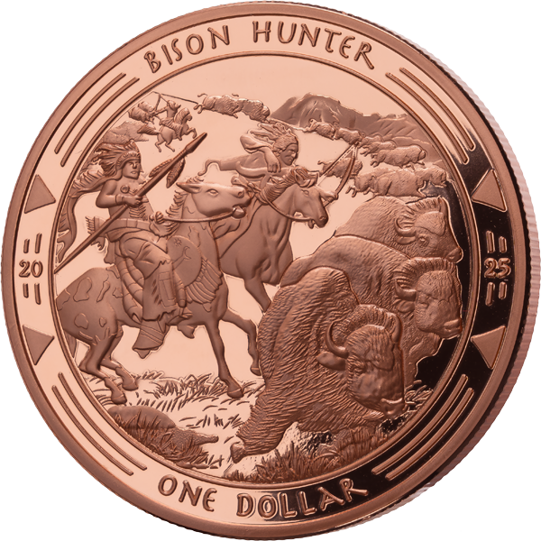 1 Dollar Oglala-Lakota-Sioux Legacy of Sioux - Bison Hunter 2025 | 1221725