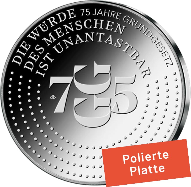 20 Euro BRD 75 Jahre Grundgesetz 2024 Polierte Platte