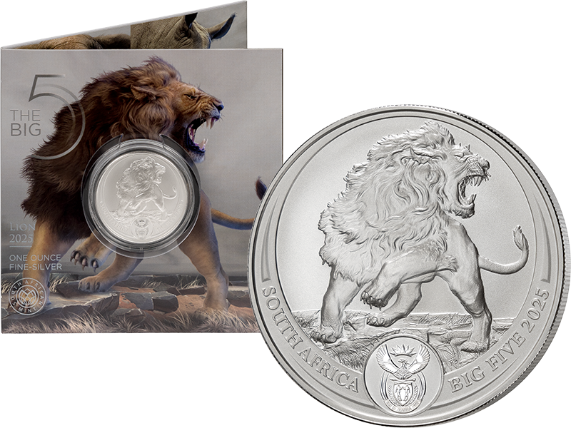 5 Rand Südafrika Big Five - Lion 2025