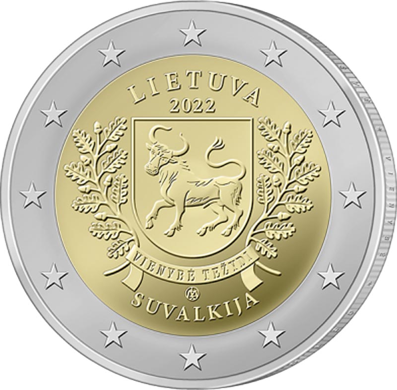 2 Euro Litauen Ethnographische Regionen Suvalkija 2022