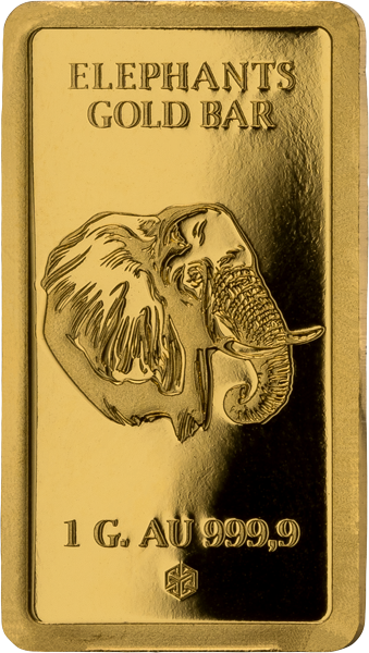 1 Gramm Goldbarren Gambia Elephants Gold Bar 2025 | 1219912