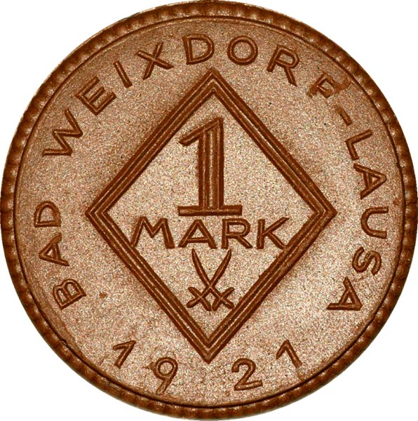 1 Mark Bad Weixdorf - Lausa (Sachsen) 1921