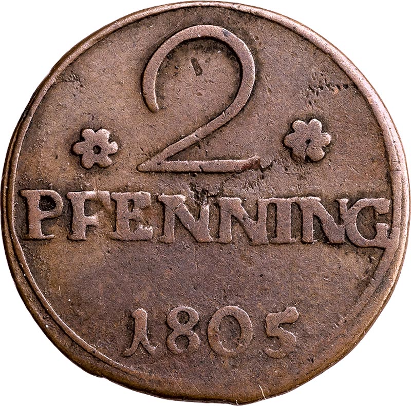 2 Pfennige Osnabrück Stadt 1791-1805