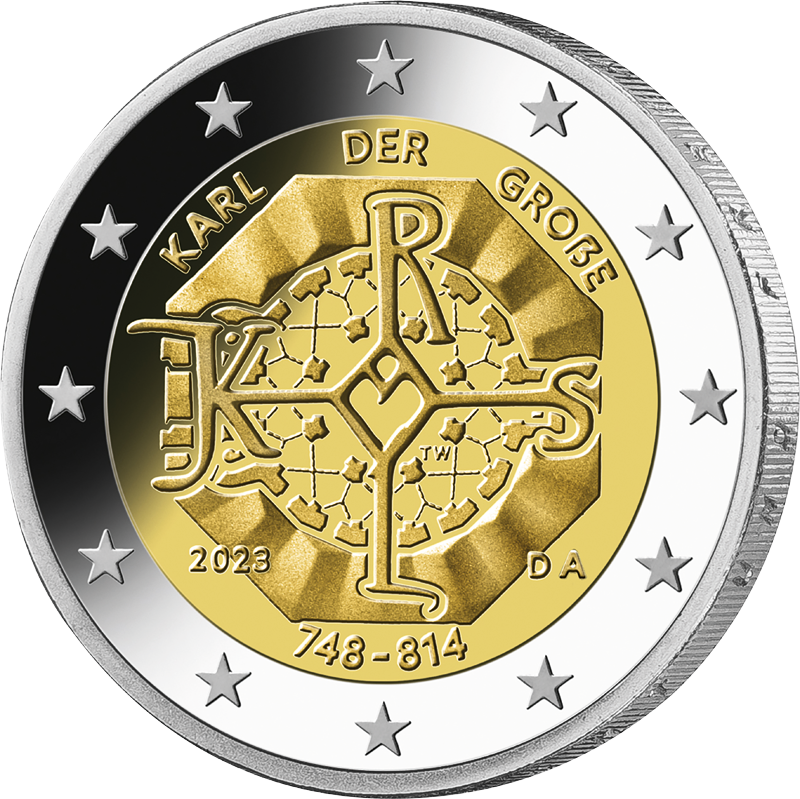 2 Euro BRD 1275. Geburtstag Karl der Große 2023