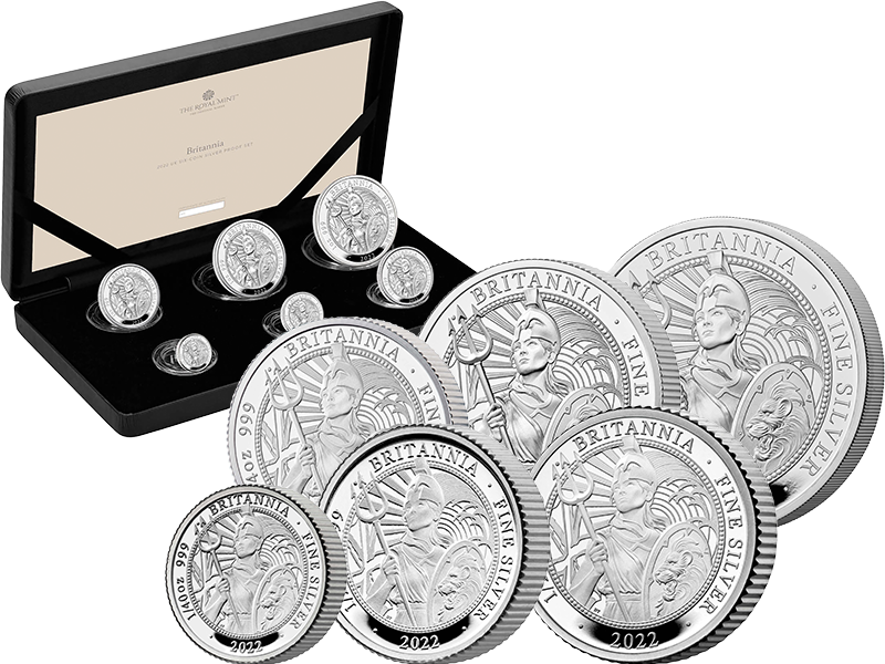5 Pence - 2 Pounds Großbritannien Britannia 2022